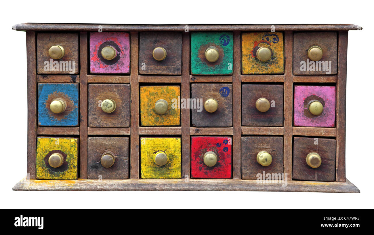old over used dresser Stock Photo - Alamy