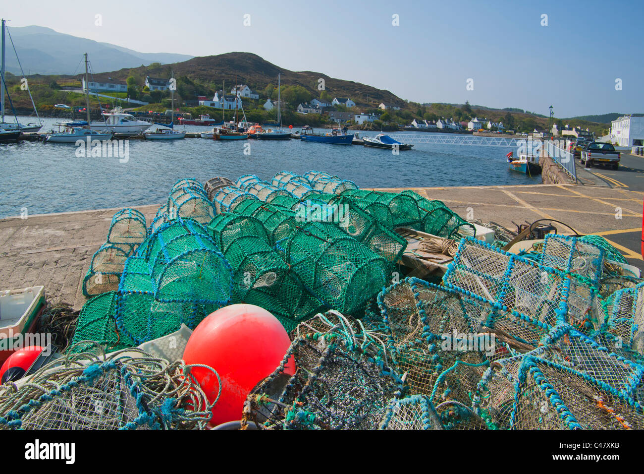 Kyleakin harbour, Skye, Loch Alsh, Highland region, Scotland, UK Stock ...