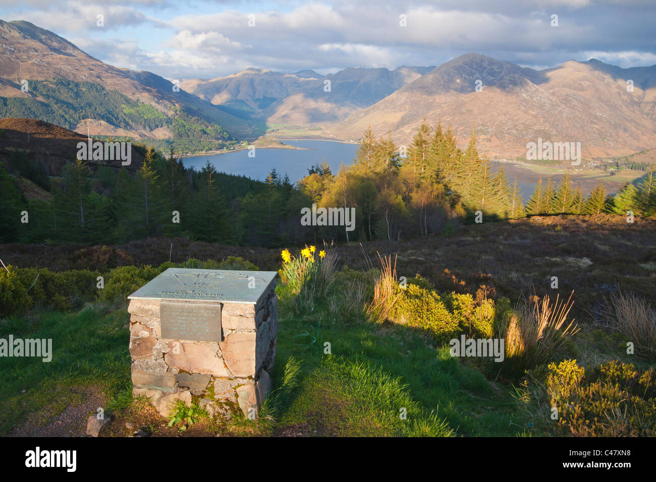 Loch Duich, Lochalsh, Five sisters from Mam Ratagan, Shiel Bridge ...