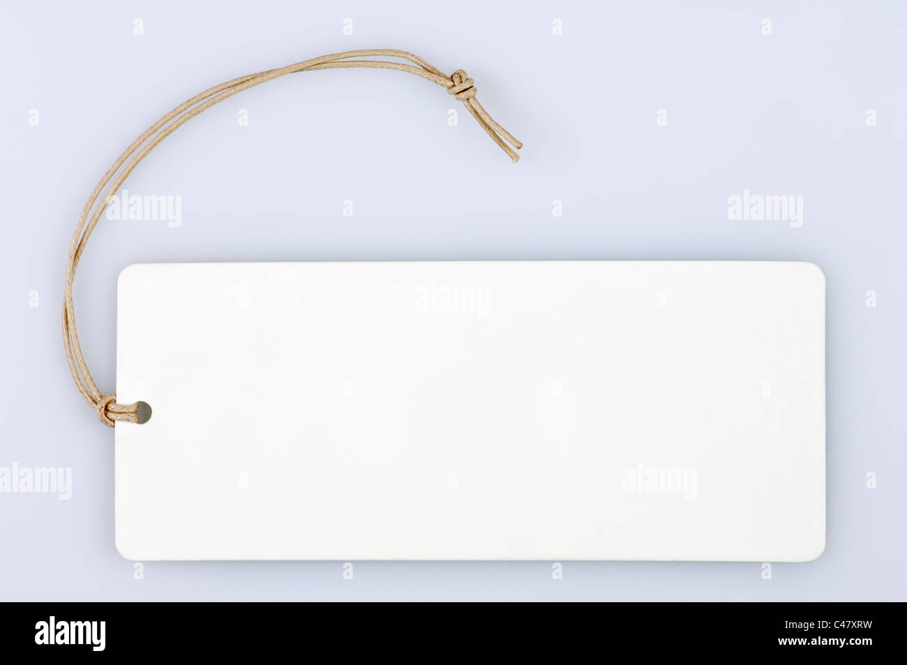 white label with string to write text Stock Photo - Alamy