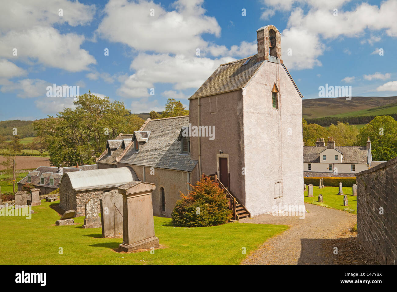 Stobo Kirk on the John Buchan Way Stock Photo - Alamy