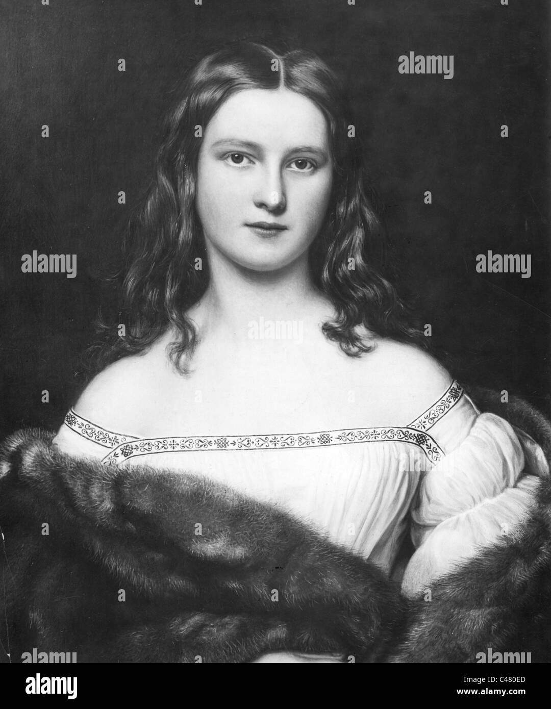 Painting by joseph stieler Black and White Stock Photos & Images - Alamy