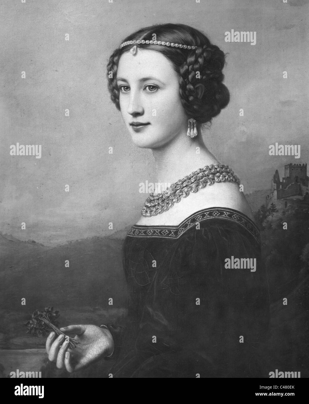 Painting by joseph stieler Black and White Stock Photos & Images - Alamy