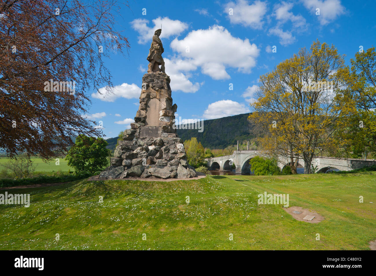 Black Watch memorial, Wade's bridge, Aberfeldy, Perthshire, Scotland ...