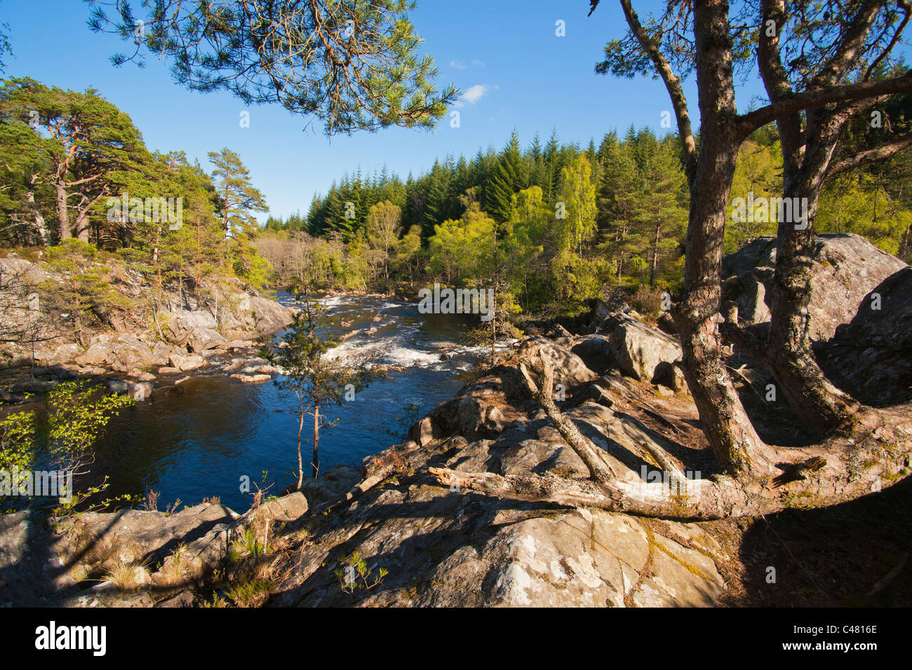 Falls of Tummel, River Tummel, Pitlochry, Perthshire, Scotland, UK ...