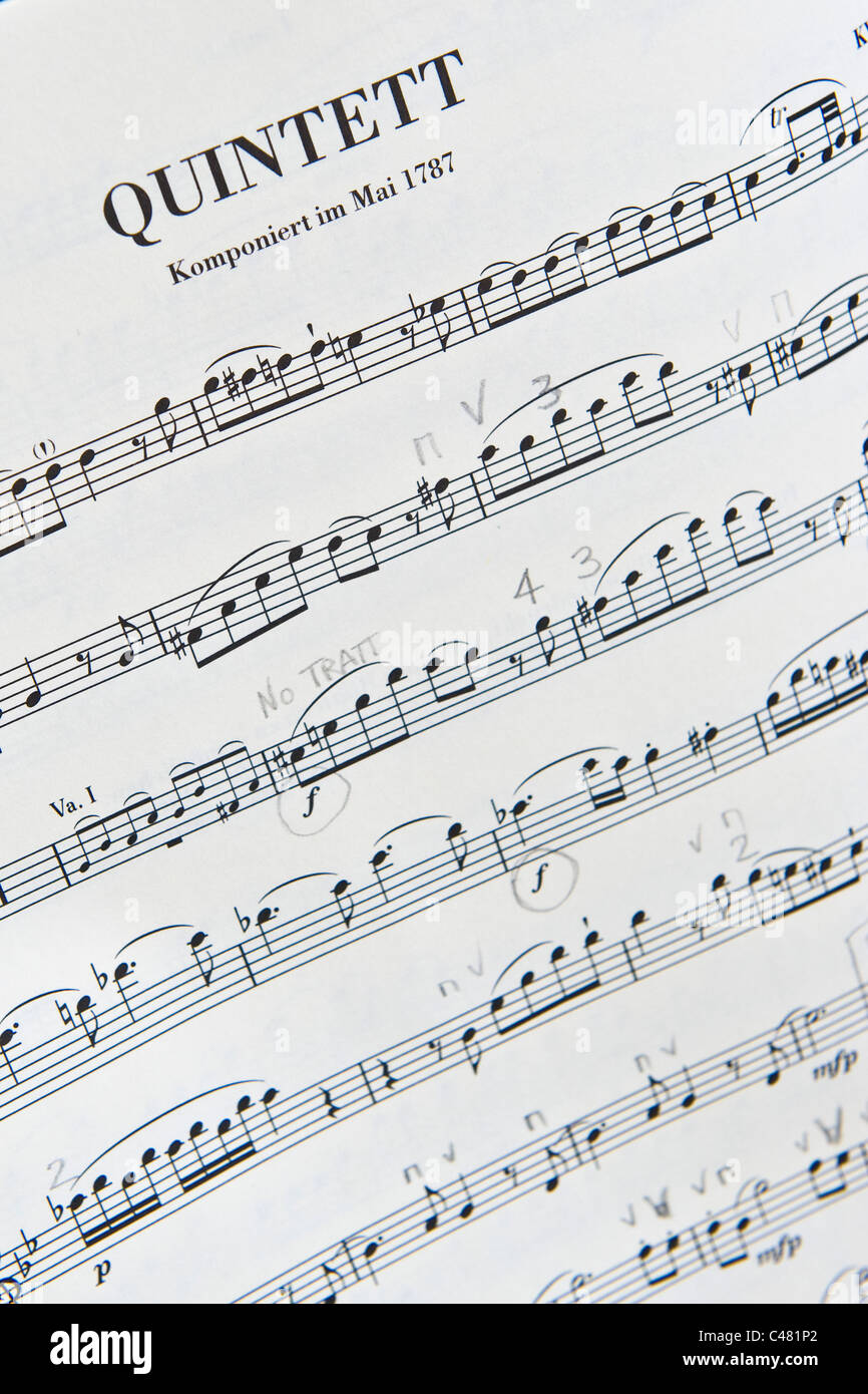 Music, score, sheet music Stock Photo - Alamy