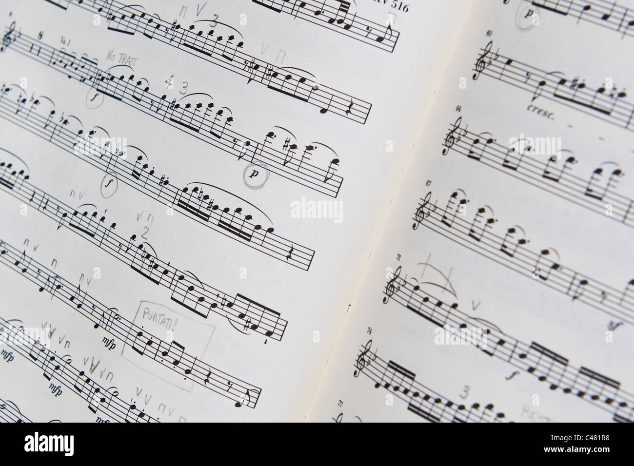 Music, score, sheet music Stock Photo - Alamy
