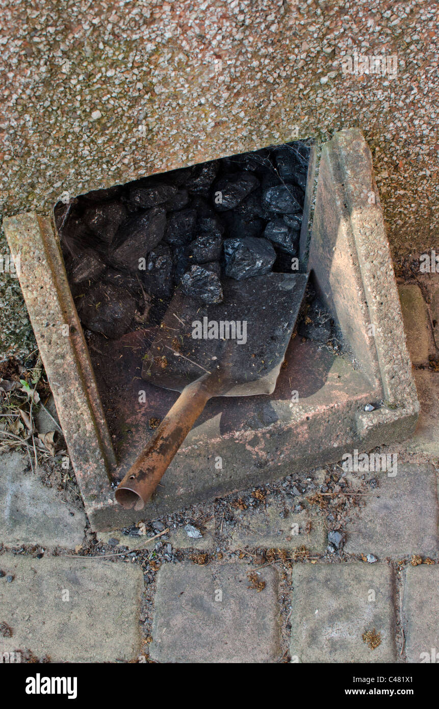 Concrete coal bunker Stock Photo - Alamy
