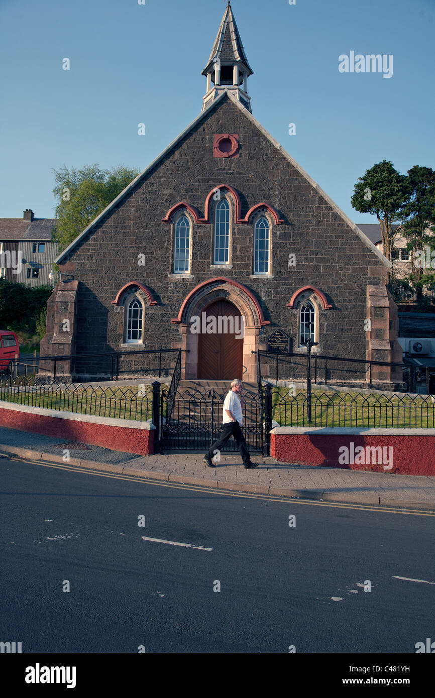 church in portree scotland Stock Photo - Alamy