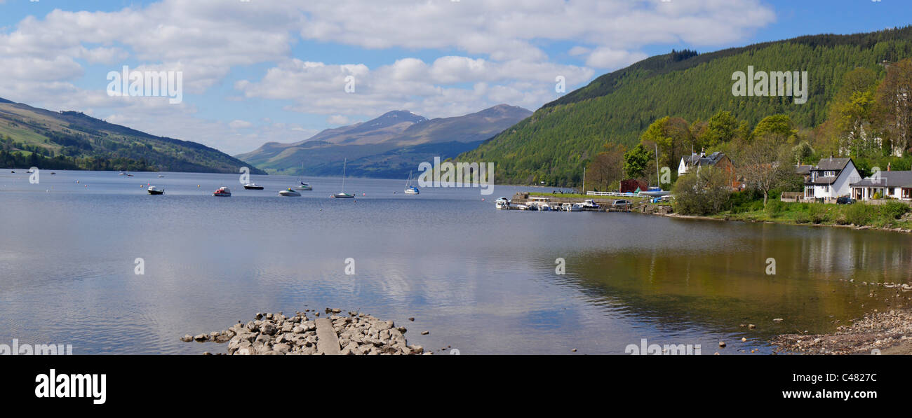 Looking down Loch Tay from Kenmore, Perthshire, Scotland, UK Stock ...