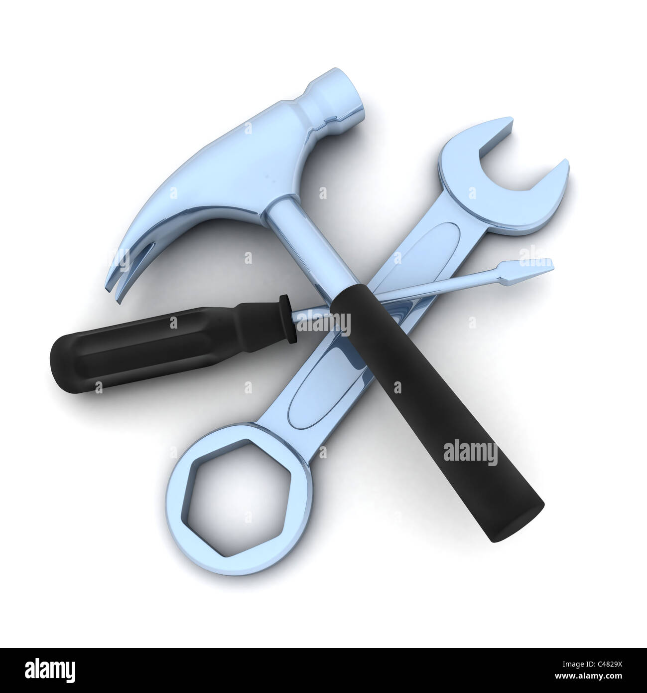 Sign repair (done in 3d, isolated Stock Photo - Alamy