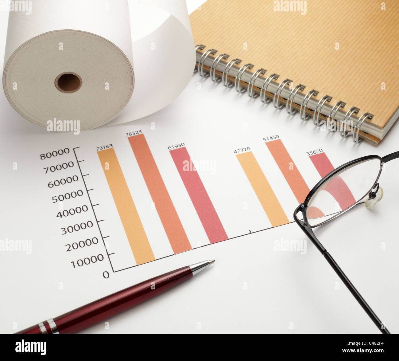 Economic market graph pencil hi-res stock photography and images - Alamy
