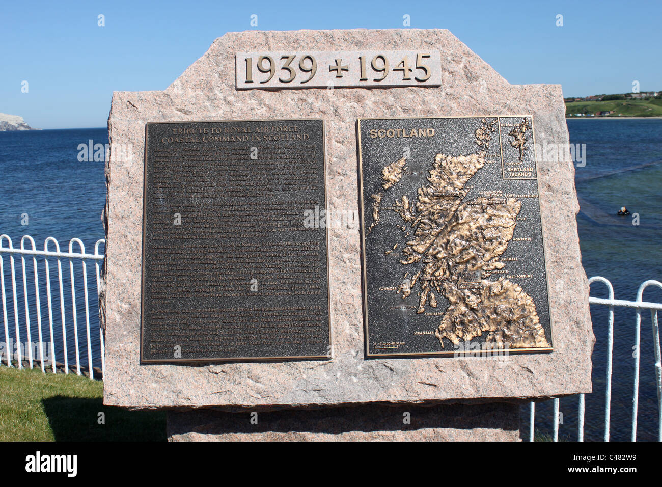 Coastal Command Scottish Memorial at North Berwick, East Lothian ...
