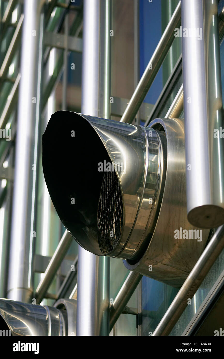 Exhaust ventilation system office building Stock Photo - Alamy
