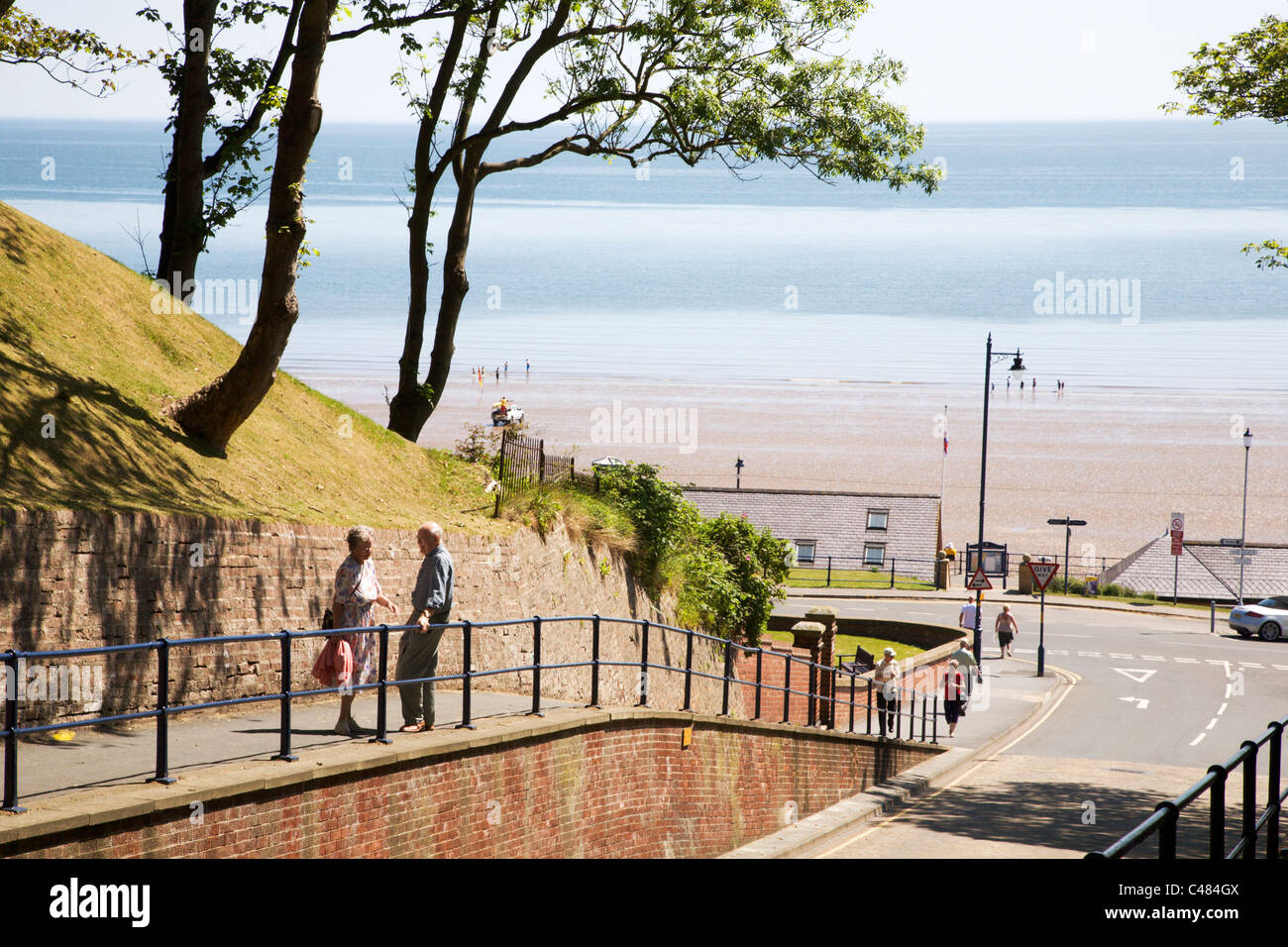 Looking down Cargate Hill to The Beach Filey North Yorkshire England ...