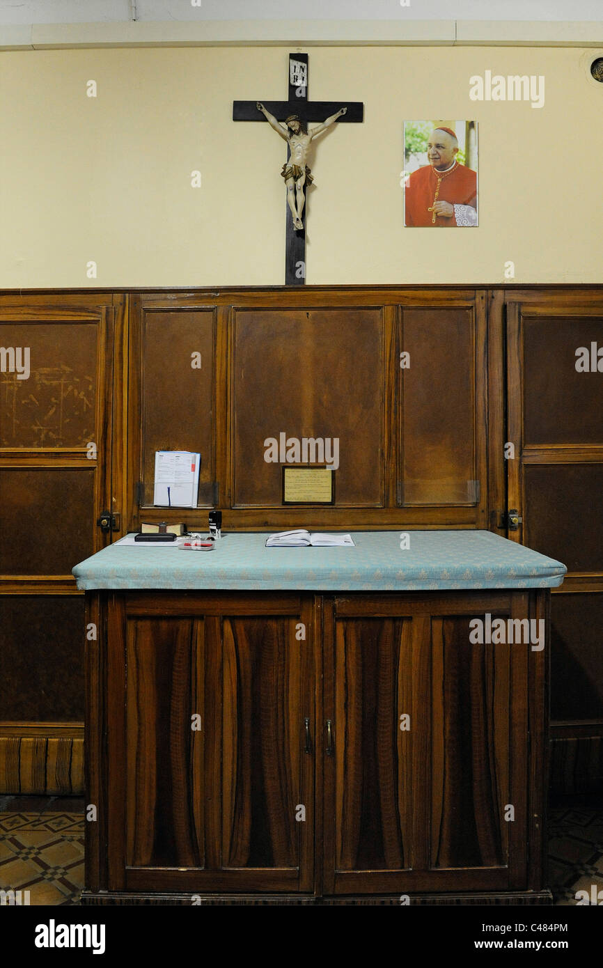 Catholic religion, sacristy Stock Photo - Alamy