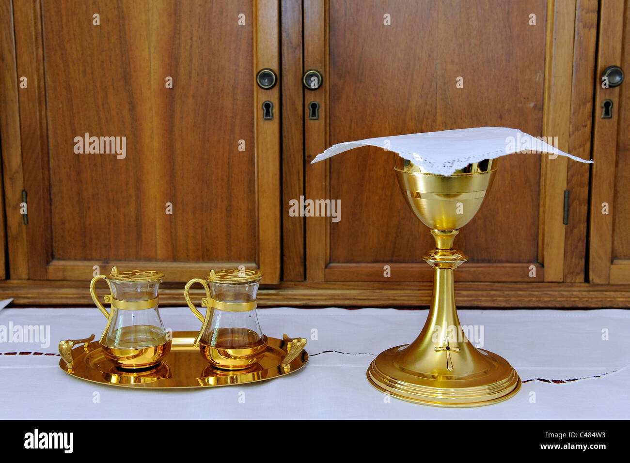 Catholic religion, calyx Stock Photo - Alamy