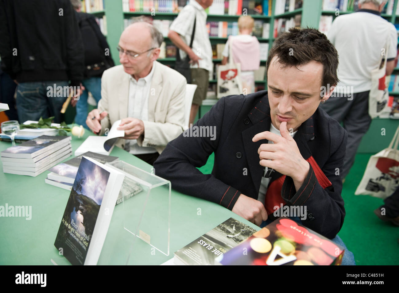 Tom Bullough Radnorshire author pictured at Hay Festival 2011 Stock ...