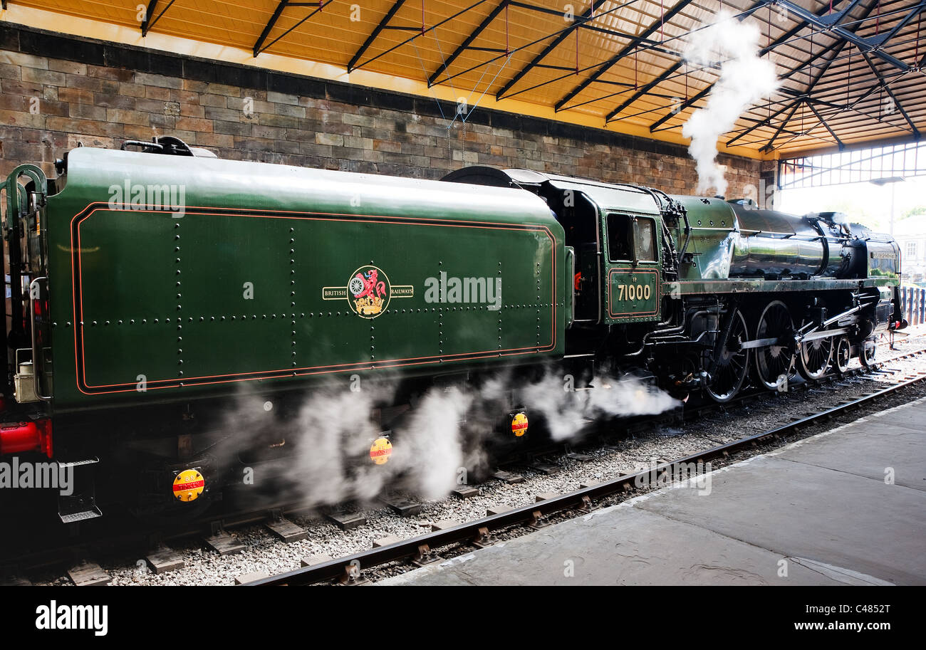 The Duke of Gloucester Steam Locomotive in Pickering station Stock ...