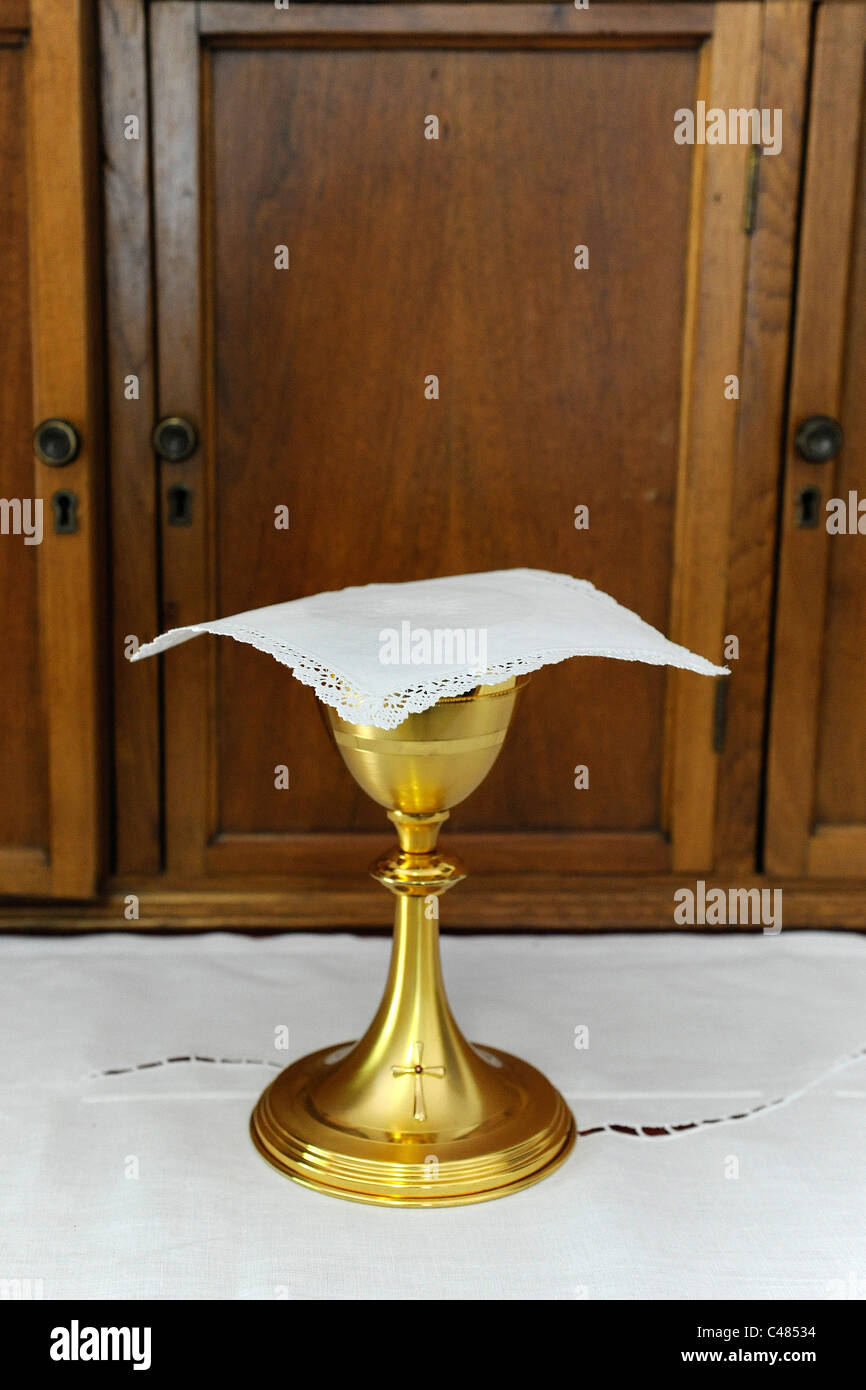 Catholic religion, calyx Stock Photo - Alamy