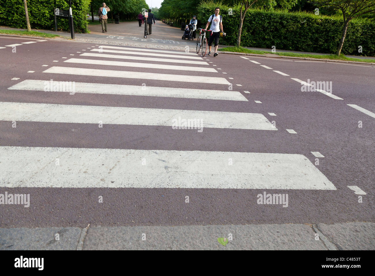 Man Walking Zebra Crossing In Stock Photos & Man Walking Zebra Crossing ...