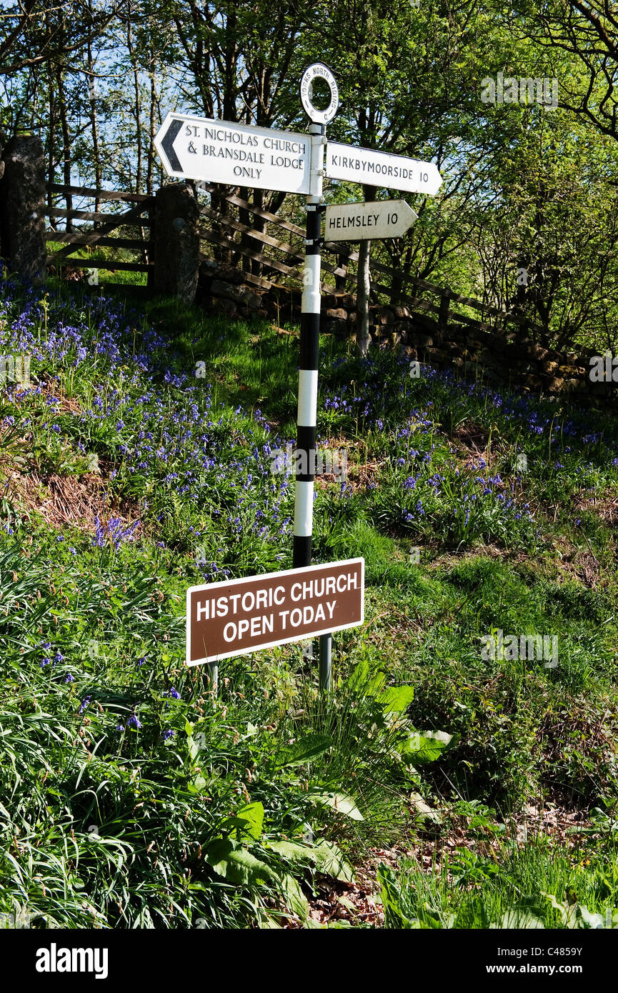 Road signs north yorkshire hi-res stock photography and images - Alamy
