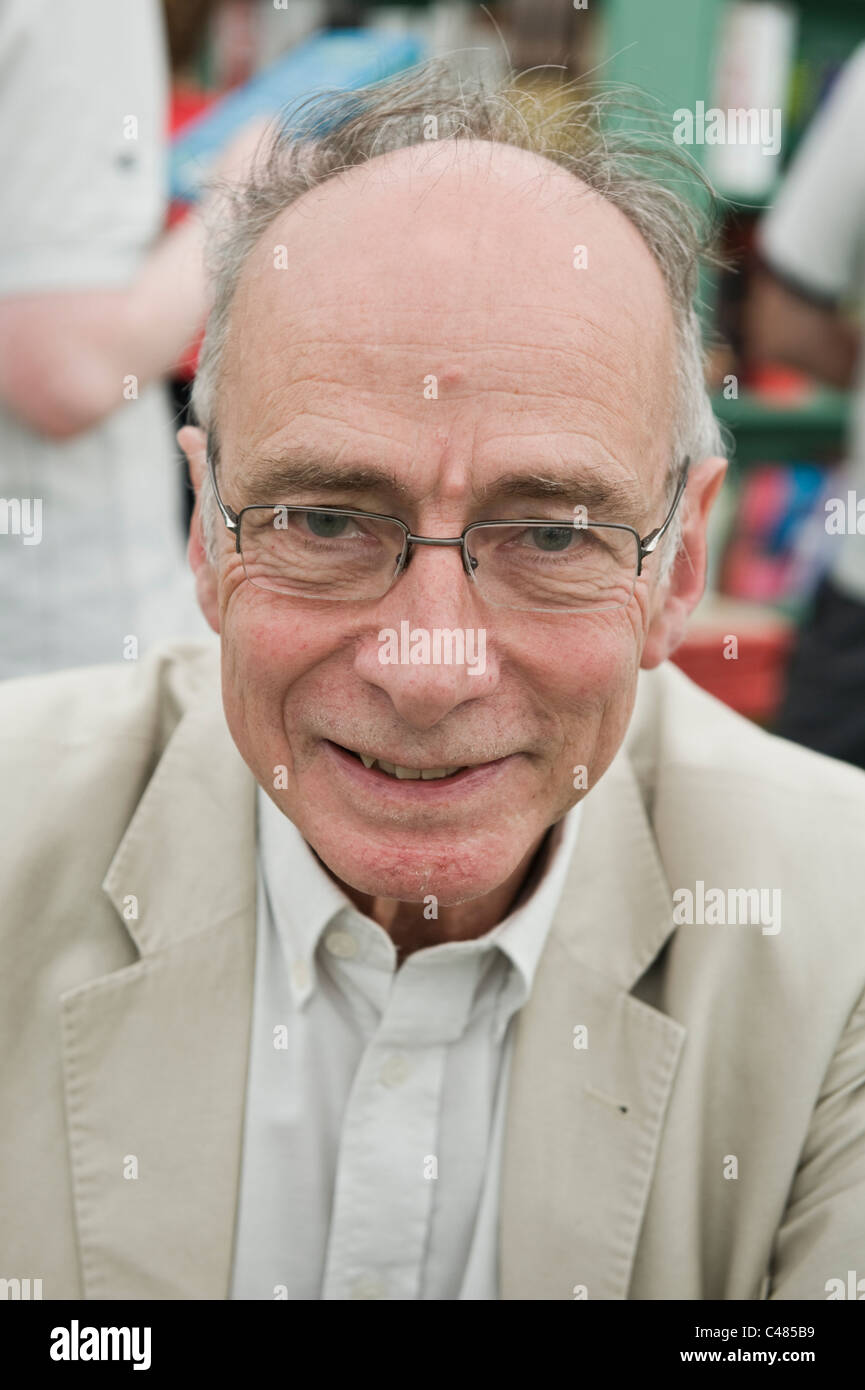 Peter Conradi Radnorshire author pictured at Hay Festival 2011 Stock ...