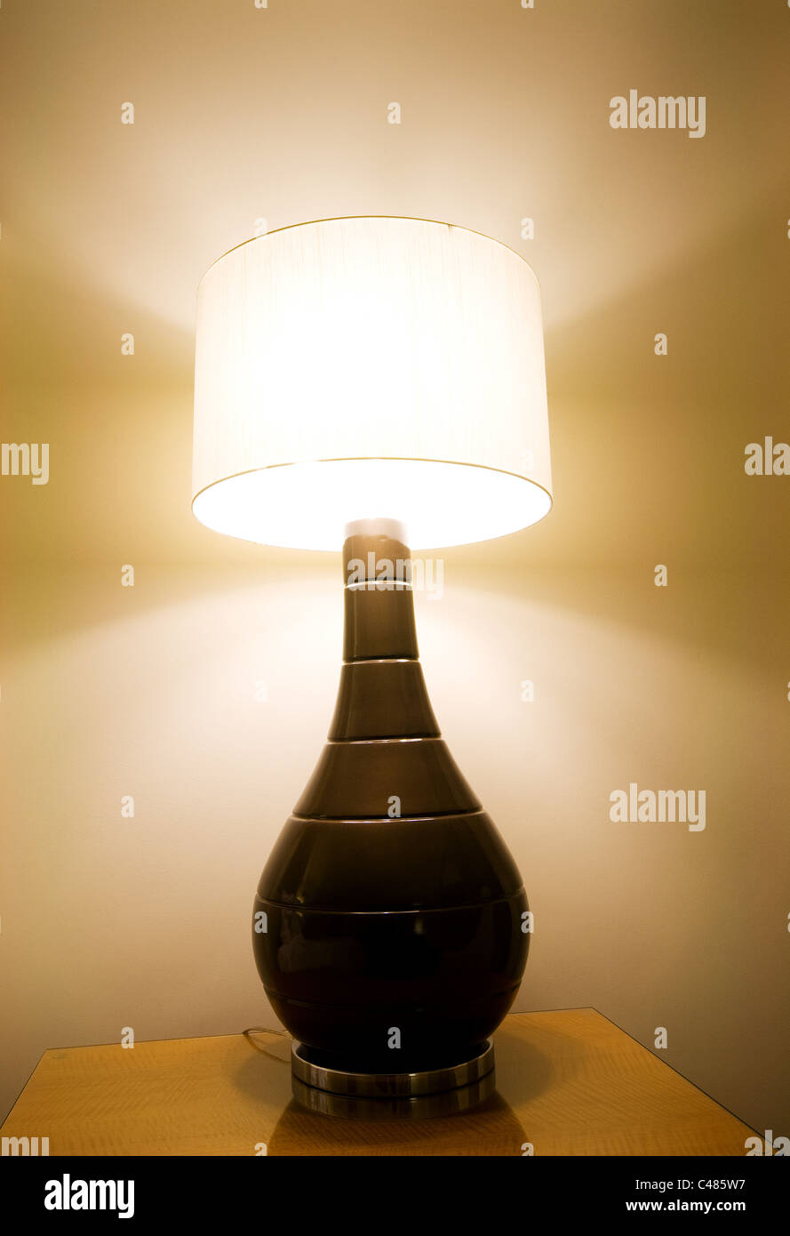 Room interior - Light stand on the table Stock Photo - Alamy