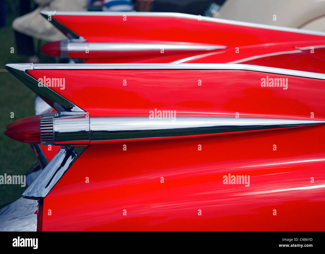 tail fins of Cadillac automobile Stock Photo - Alamy