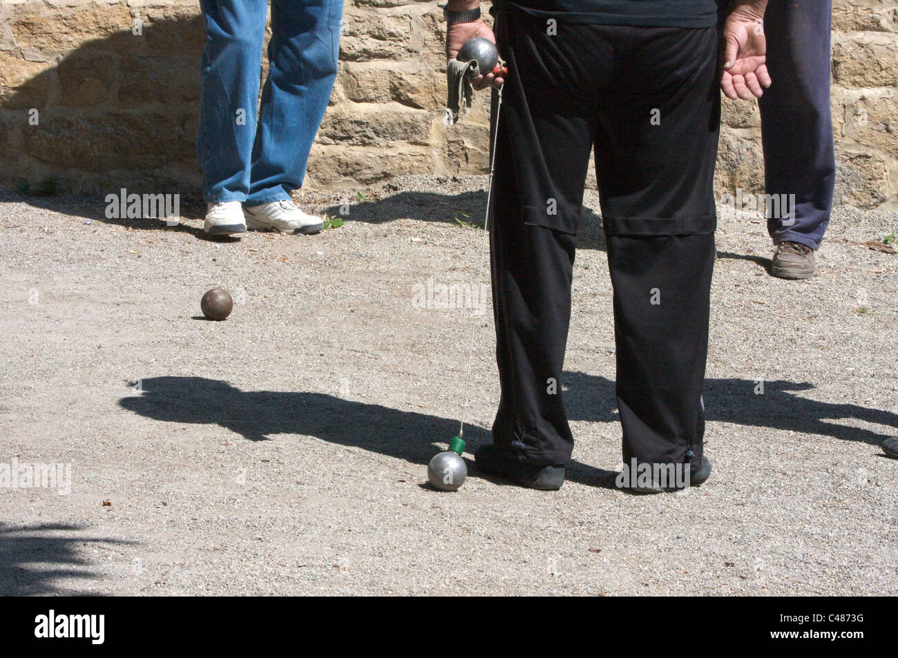 petanque players in Southern France Stock Photo - Alamy