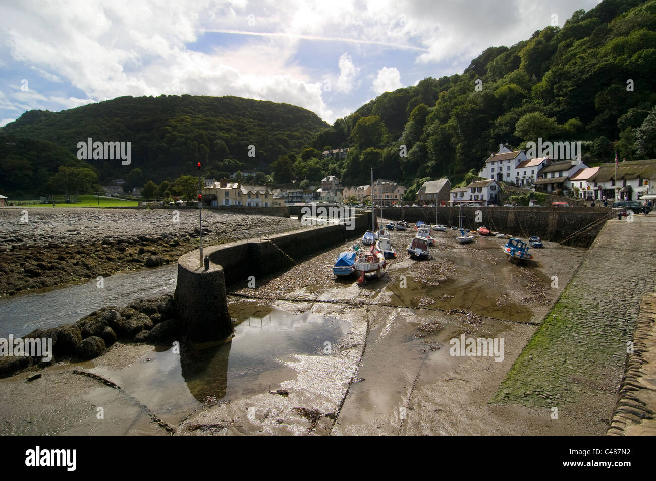 Lynmouth harbour Exmoor, Devon Stock Photo - Alamy