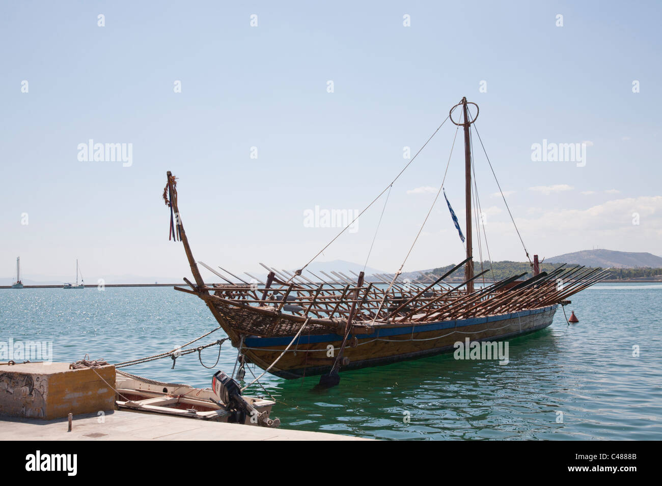 Replica of Argo, a prehistoric vessel of the 15th century BC which was constructed by Jason ...