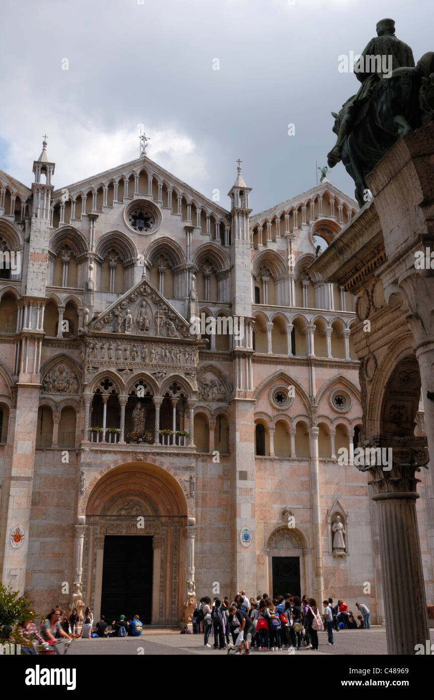 Ferrara cathedral facade hi-res stock photography and images - Alamy