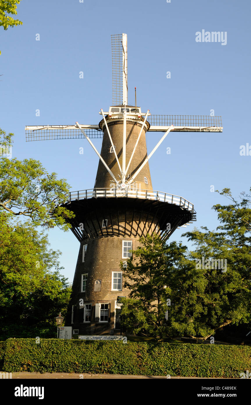 The Falcon Windmill museum (Molenmuseum De Valk), Leiden, Holland Stock ...