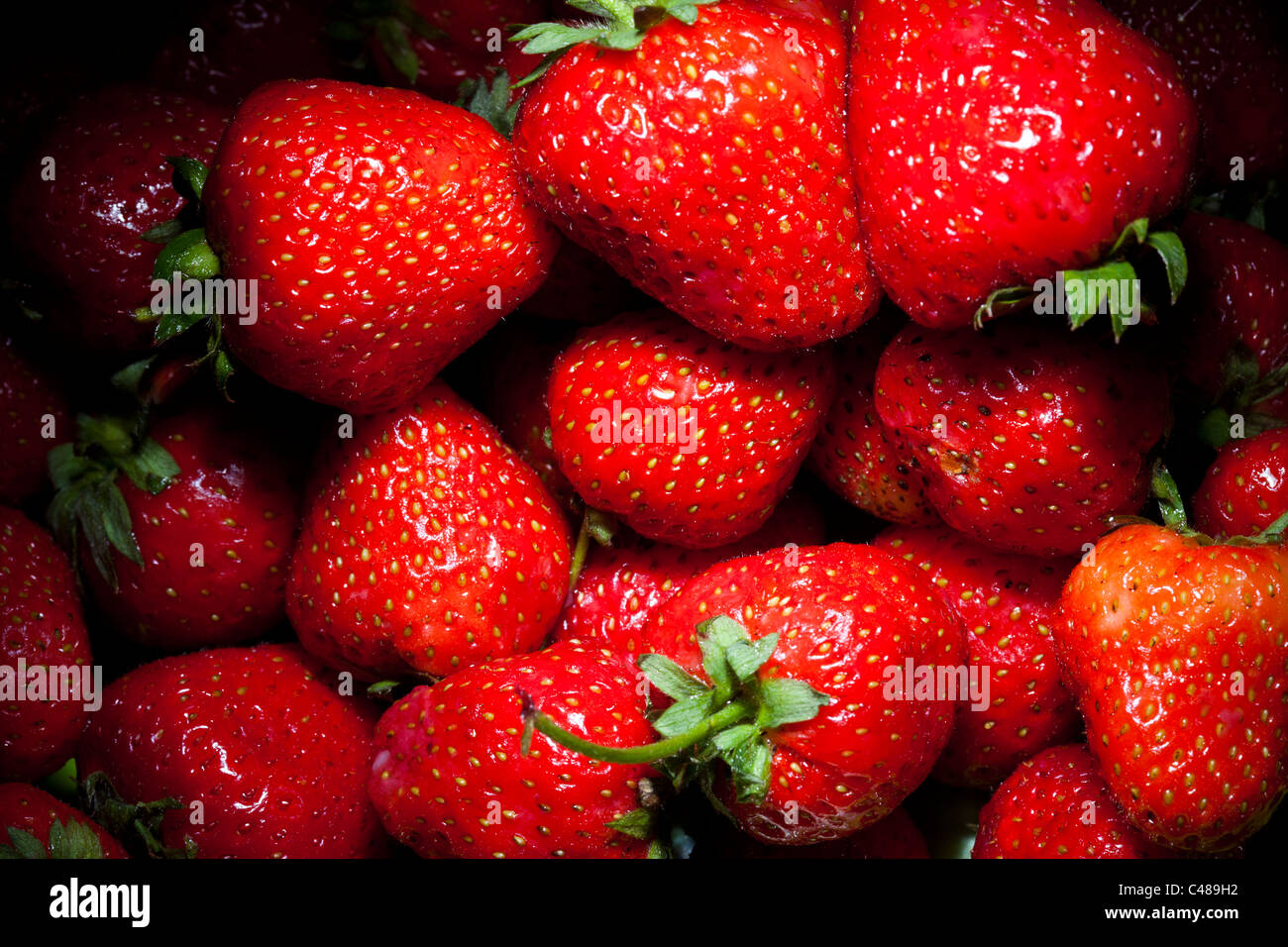 Beautiful large strawberries hi-res stock photography and images - Alamy