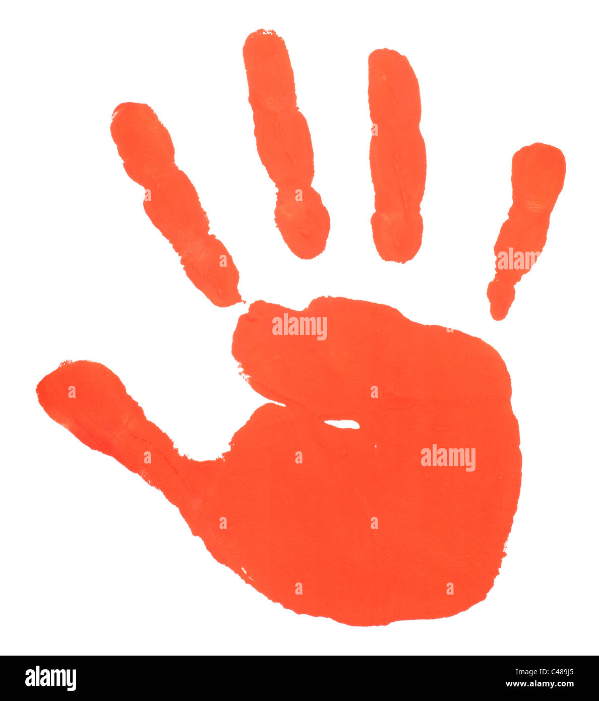 Child handprint paint hi-res stock photography and images - Alamy