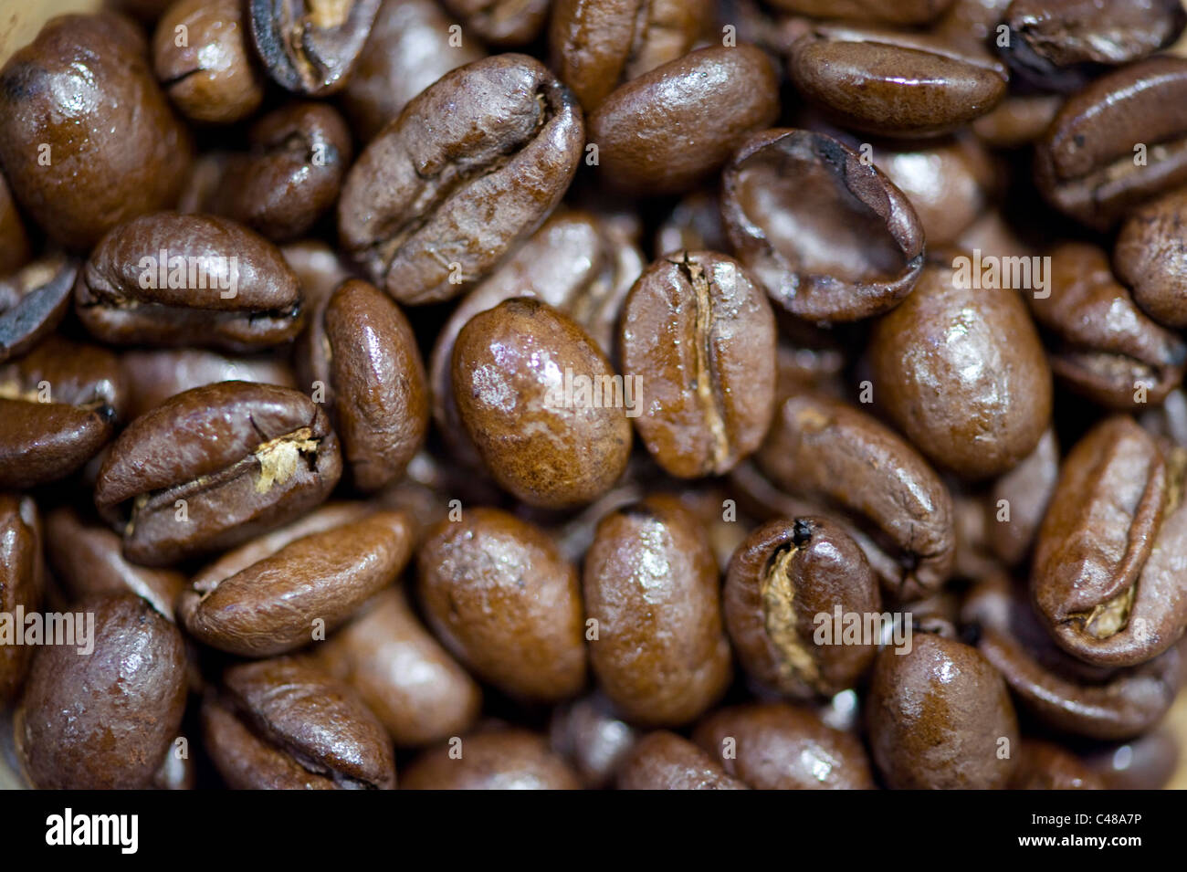 A close-up of coffee beans Stock Photo - Alamy