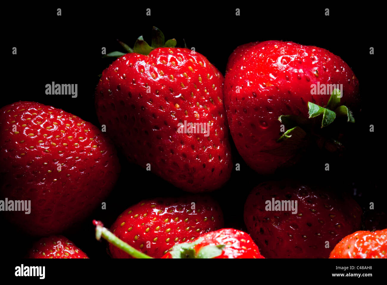 Beautiful large strawberries hi-res stock photography and images - Alamy