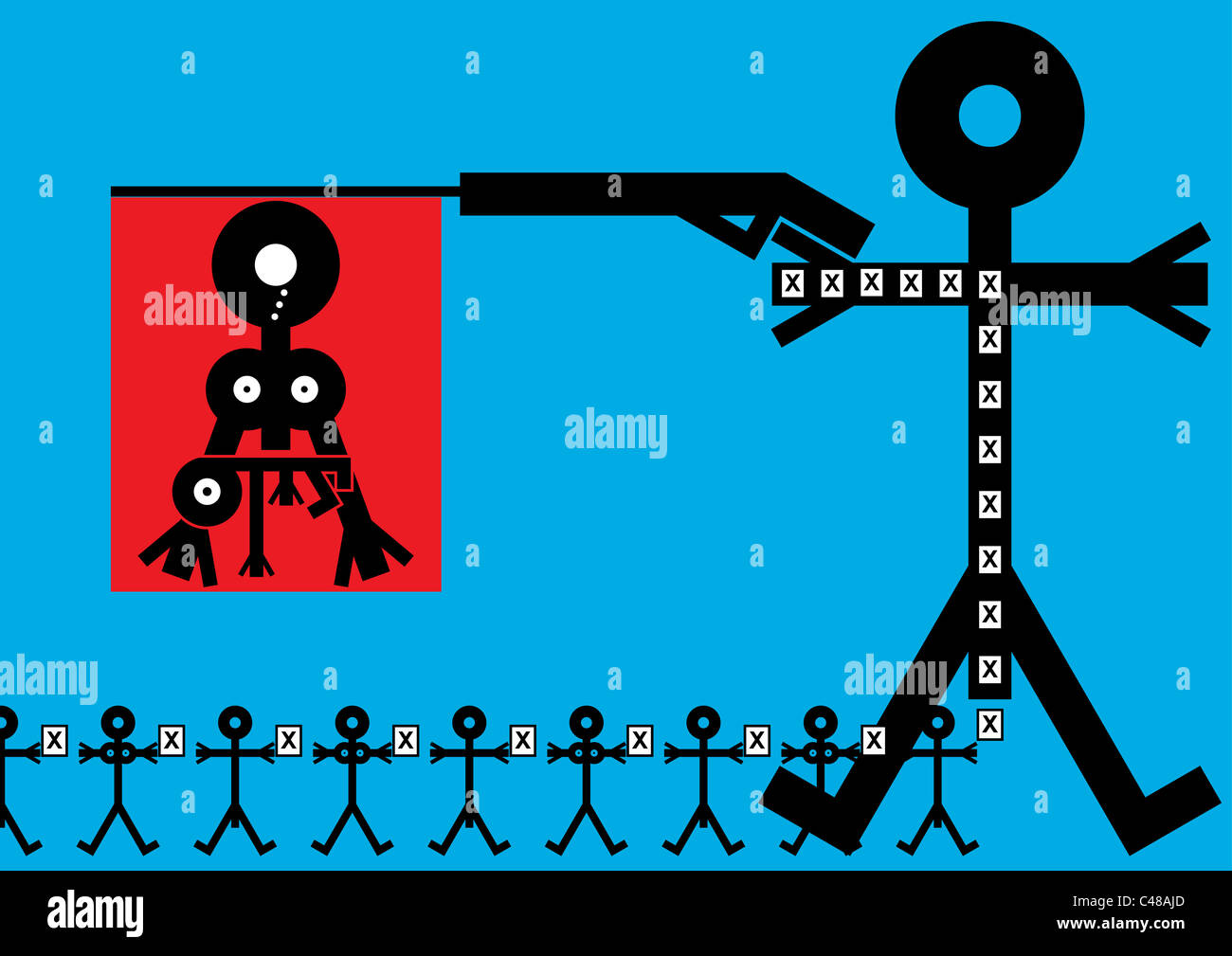 Illustration of dictator Stock Photo - Alamy