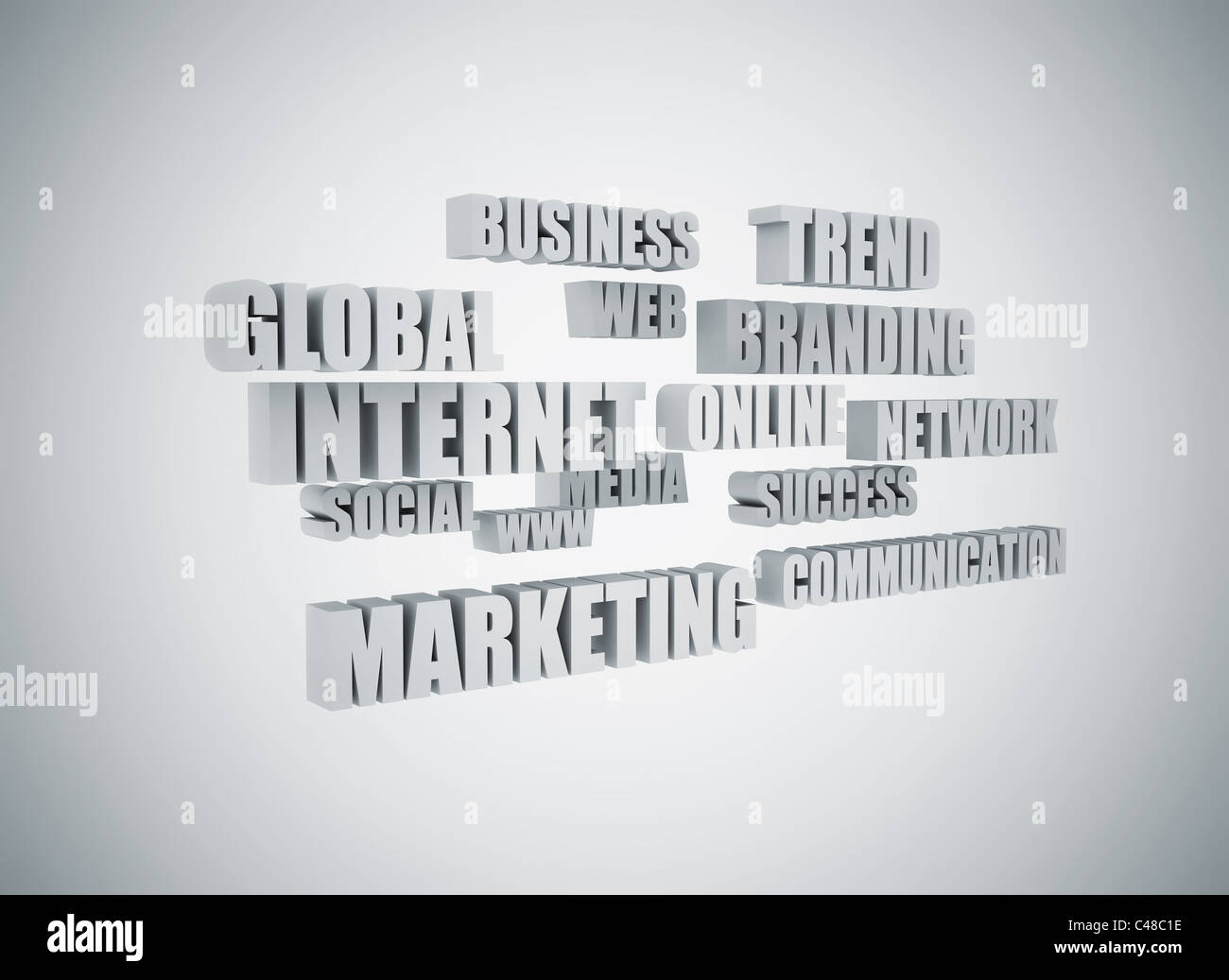 3d marketing related words hi-res stock photography and images - Alamy