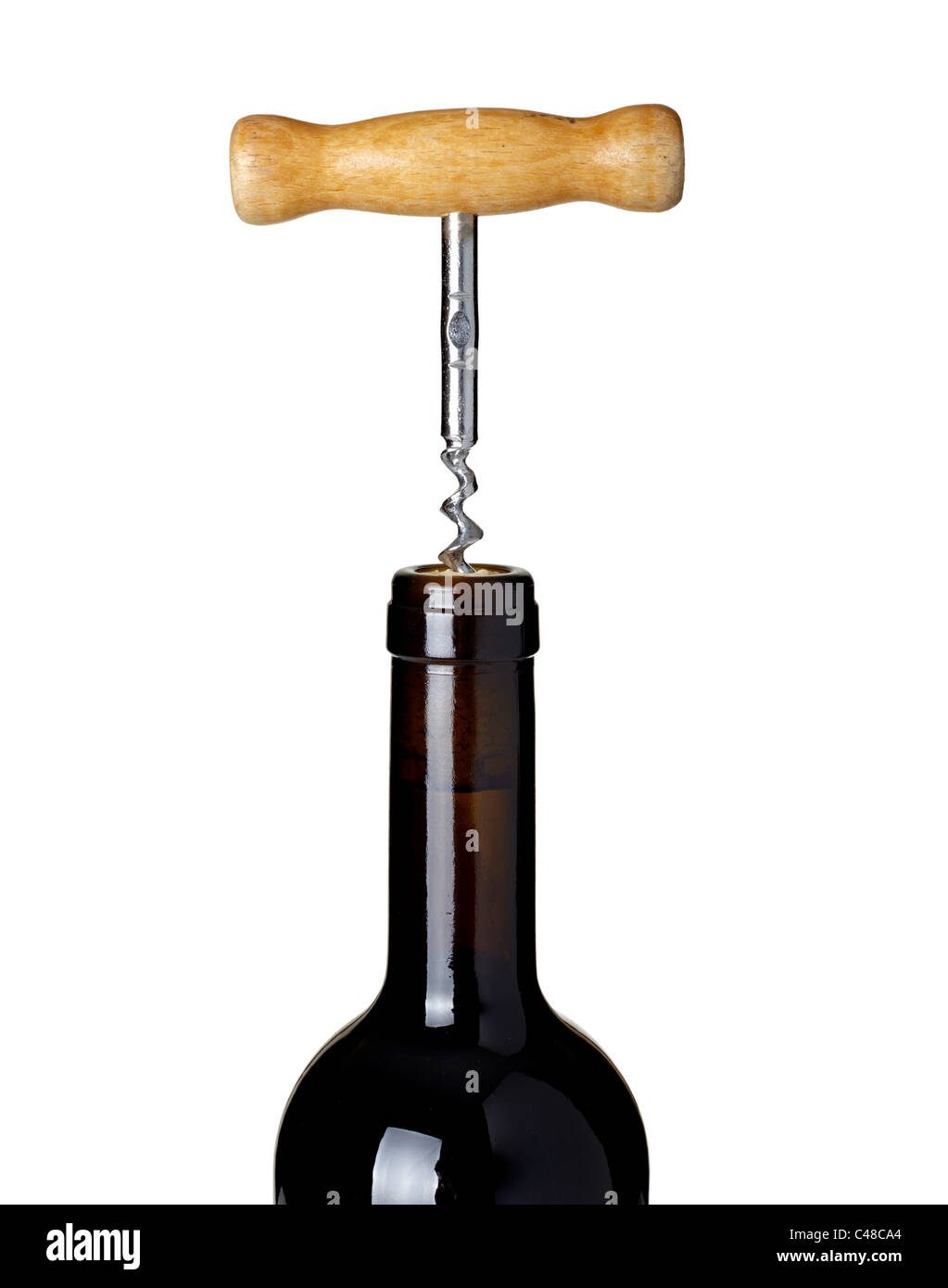 close up of a cork screw Stock Photo - Alamy