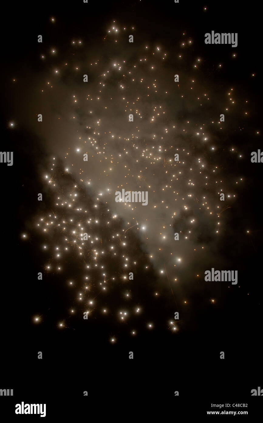 Firework burst with appearance of nebula Stock Photo - Alamy