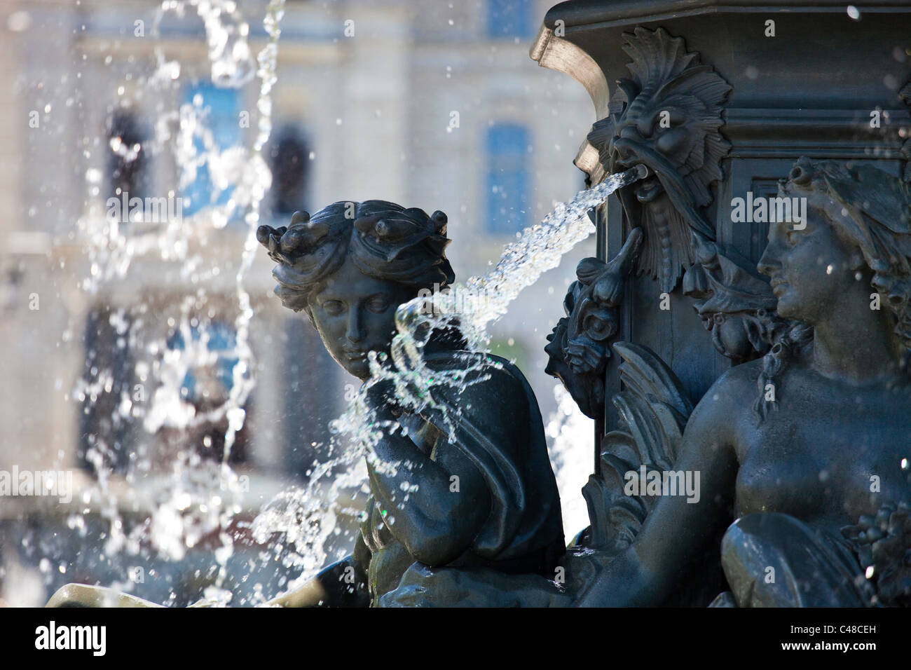 De Tourny Fountain, Quebec City, Canada Stock Photo - Alamy