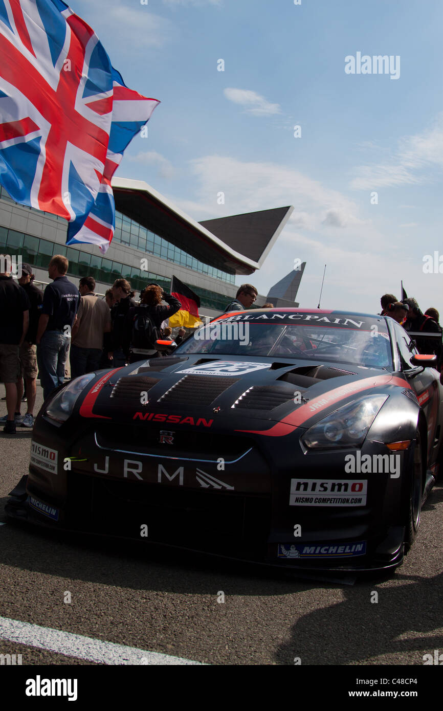 Racing Car on the FIA Starting Grid at Silverstone 2011 Stock Photo - Alamy