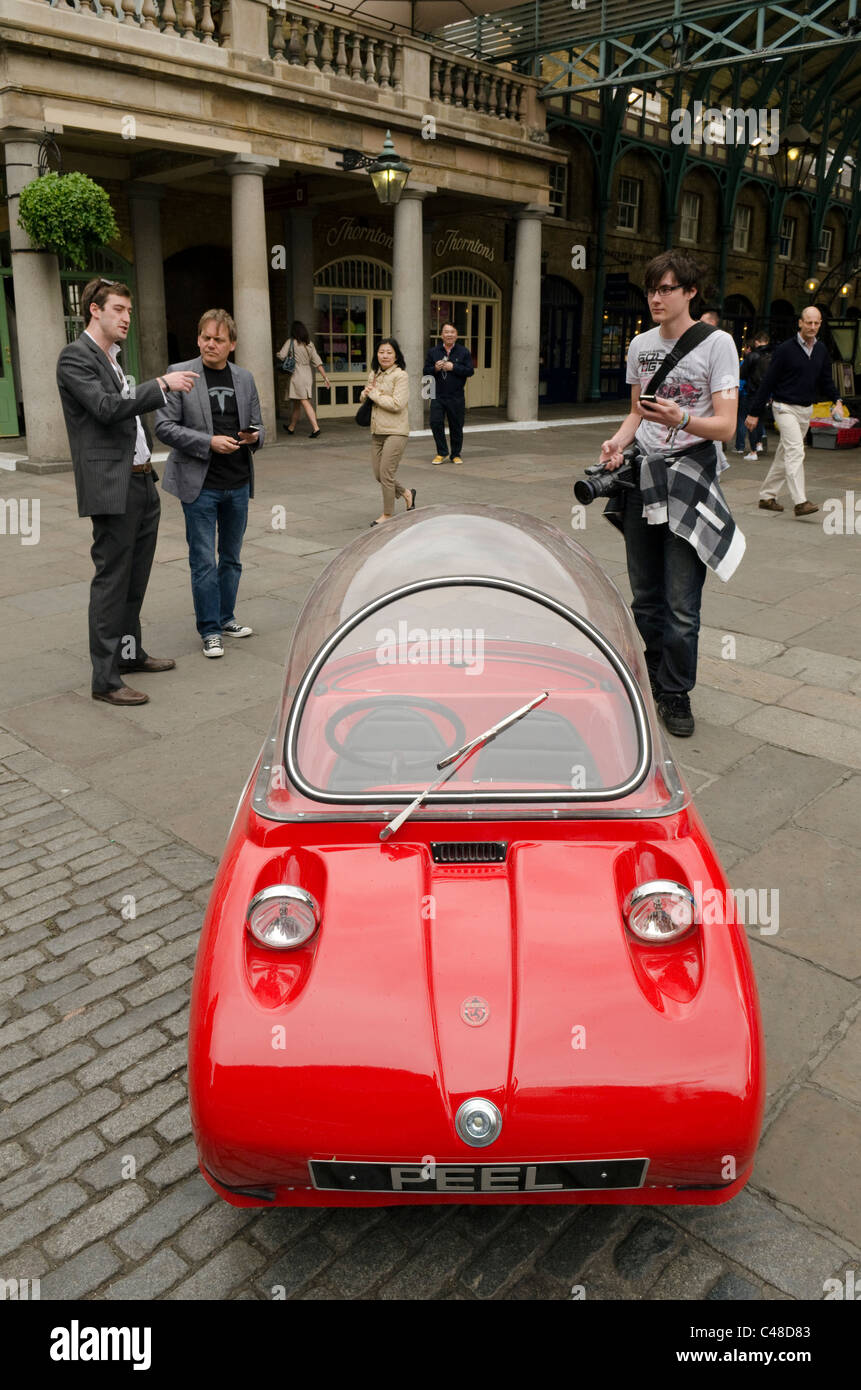 Peel Trident world's smallest production car created by Peel Engineering on display at the ...
