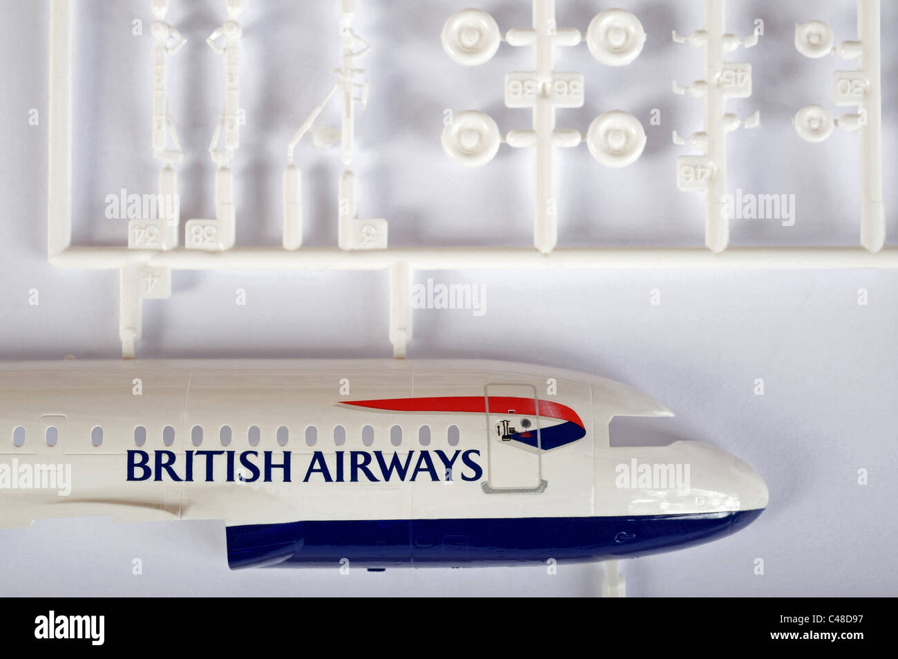 British Airways Airbus A 319 plastic model kit Stock Photo - Alamy