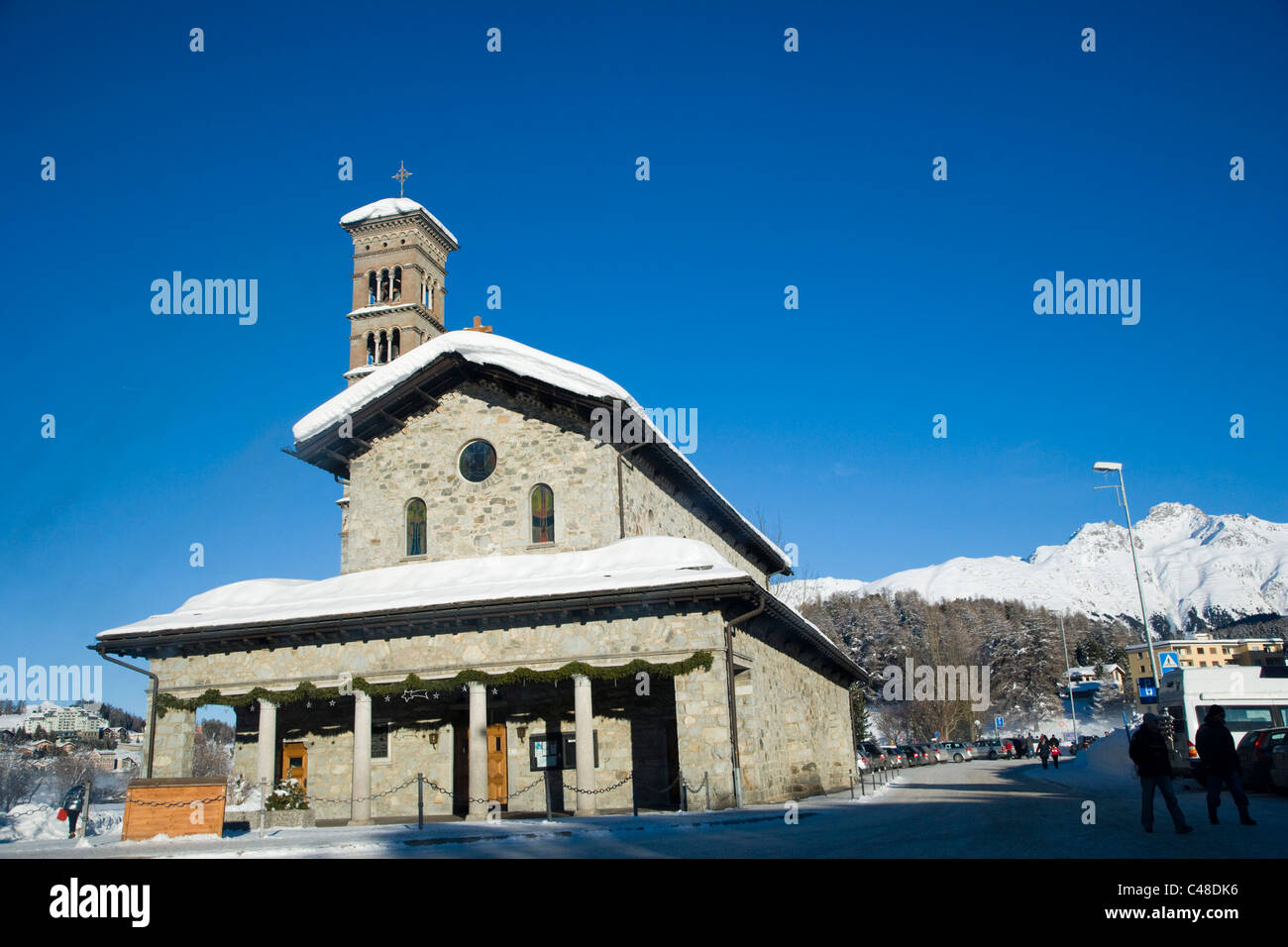 St moritz church hi-res stock photography and images - Alamy