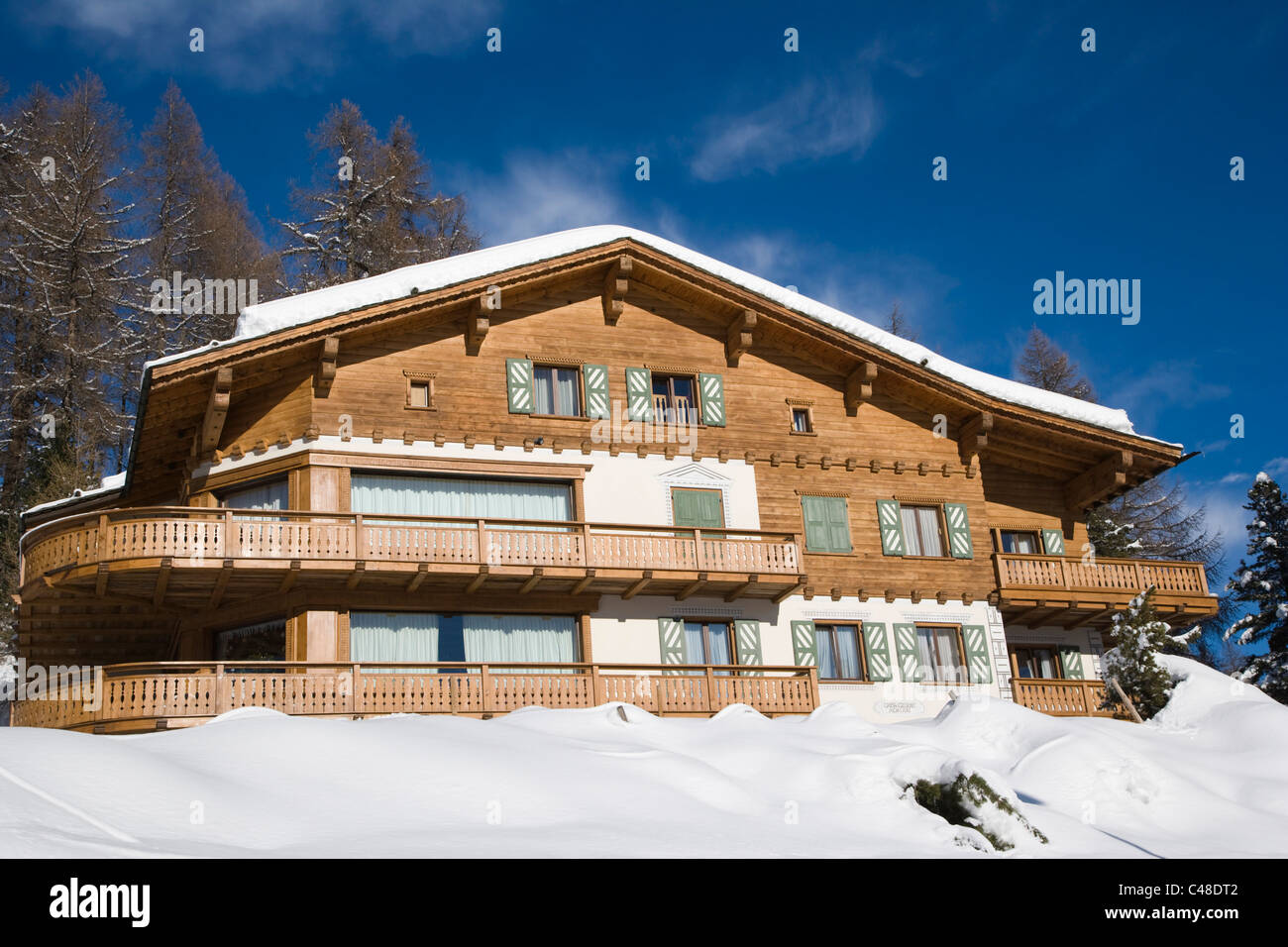 Log Cabin In The Alps High Resolution Stock Photography and Images - Alamy