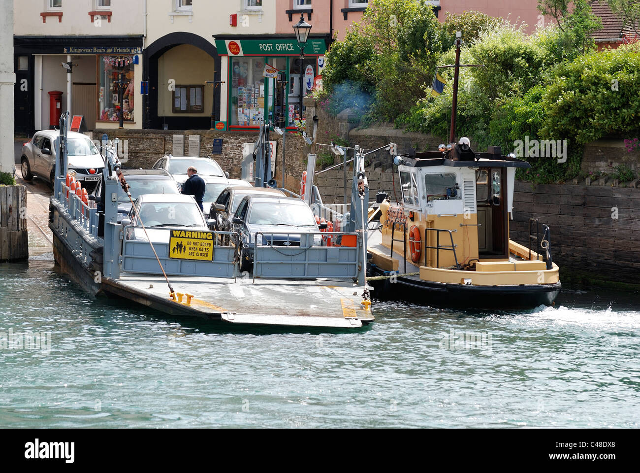 A car ferry in kingswear devon england uk Stock Photo - Alamy