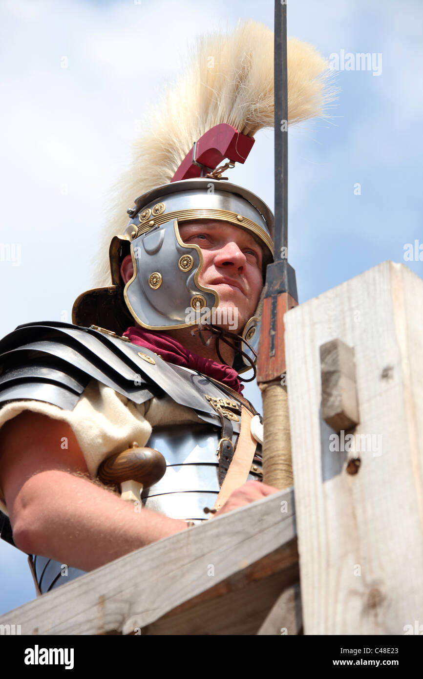Roman centurion on guard hi-res stock photography and images - Alamy